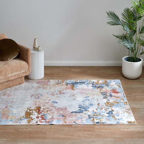 Temple Webster Charlie Power Loomed Machine Washable Rug